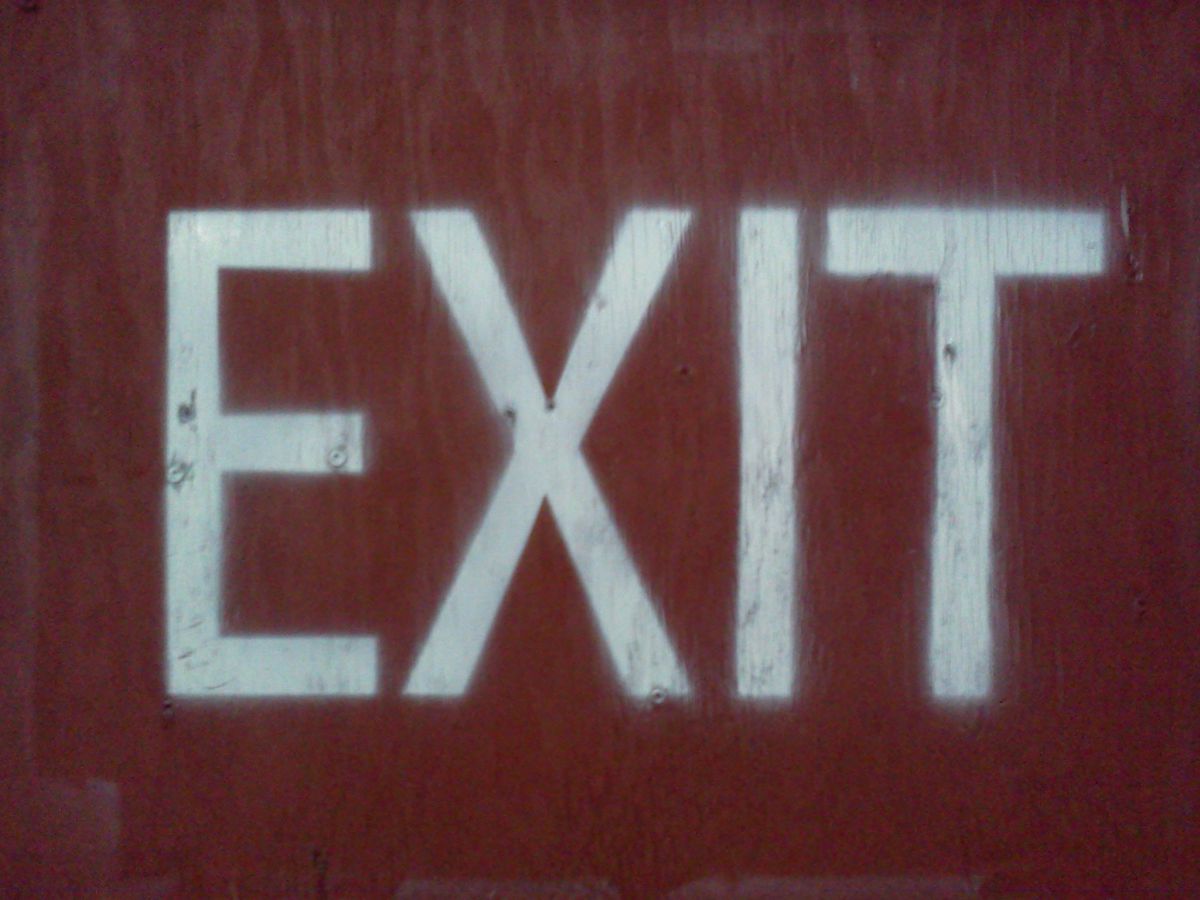 Laser-cut Stencil And EXIT Sign | Project